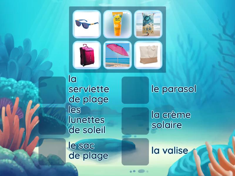 Les vacances/ la mer - Apparier