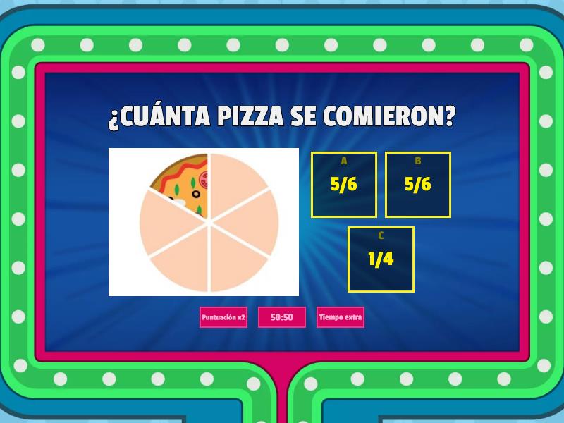 FRACCIONES CON PIZZA equipo 3 - Concurso de preguntas