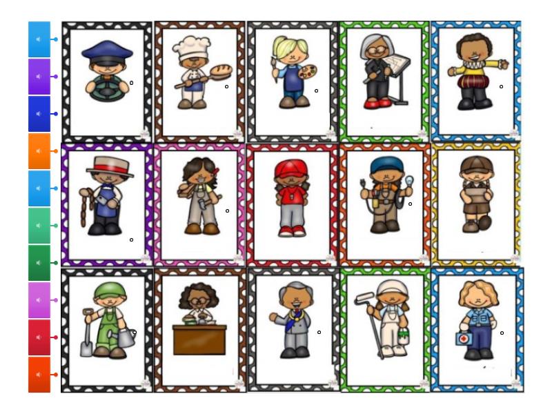 Listening Profesiones - Labelled diagram