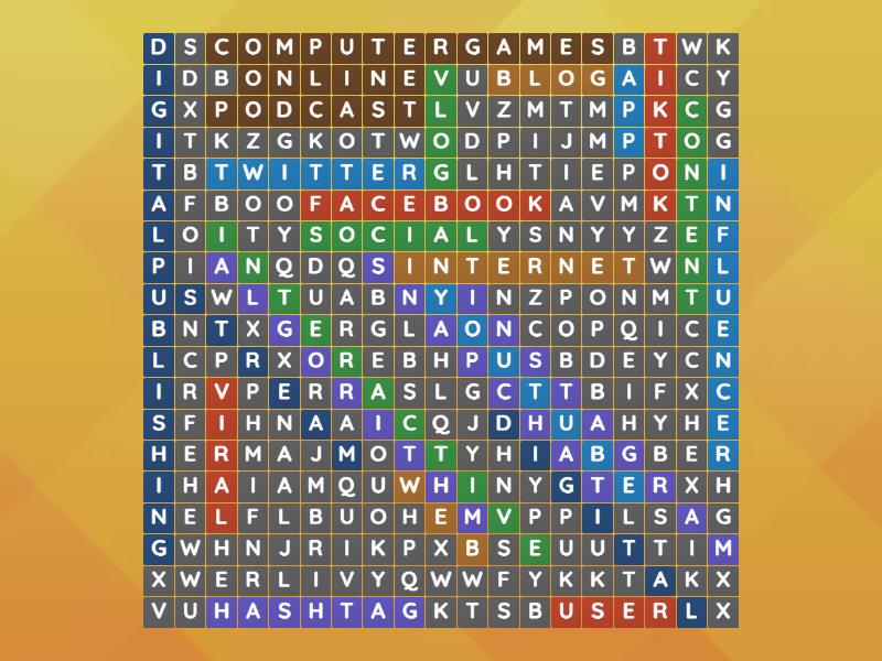 : New Media - Wordsearch