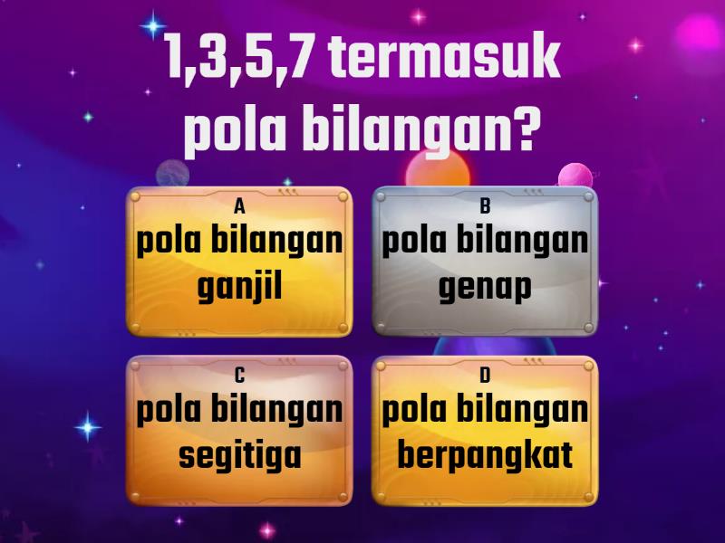 POLA BILANGAN - Quiz
