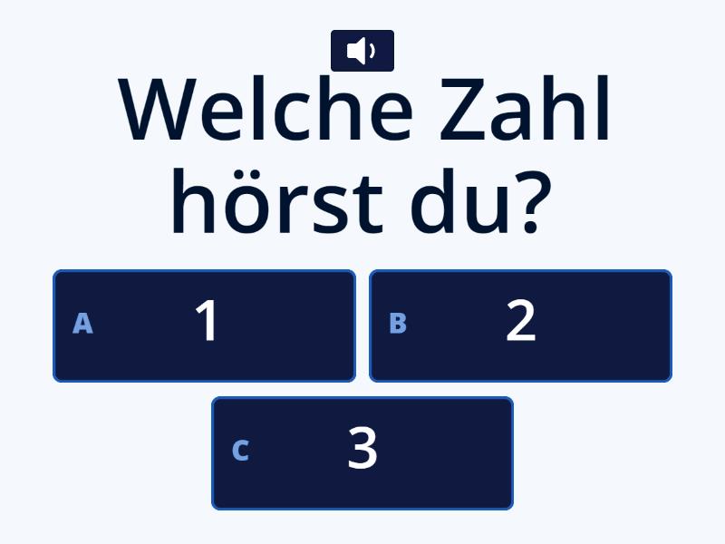 Die Zahlen 1-10 - Quiz