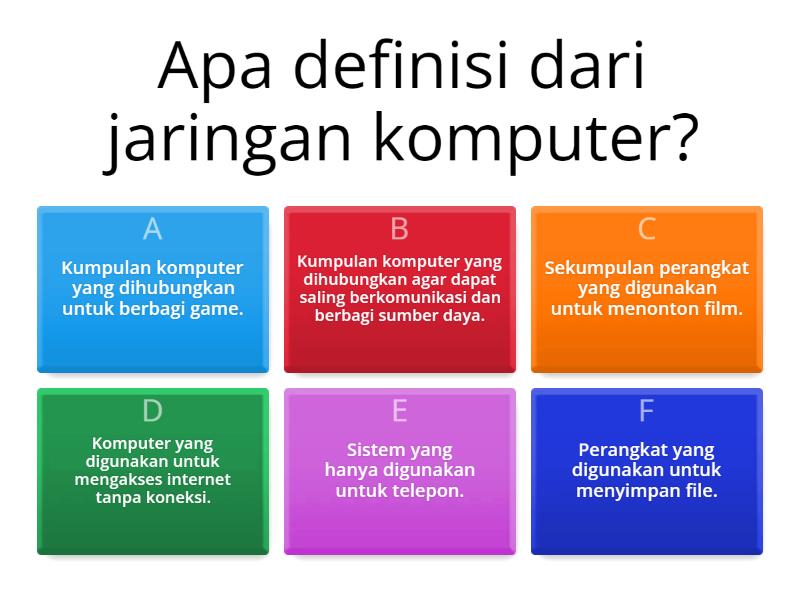 kuis pengenalan dasar jaringan komputer - Quiz kuis pengenalan dasar jaringan komputer - Quiz