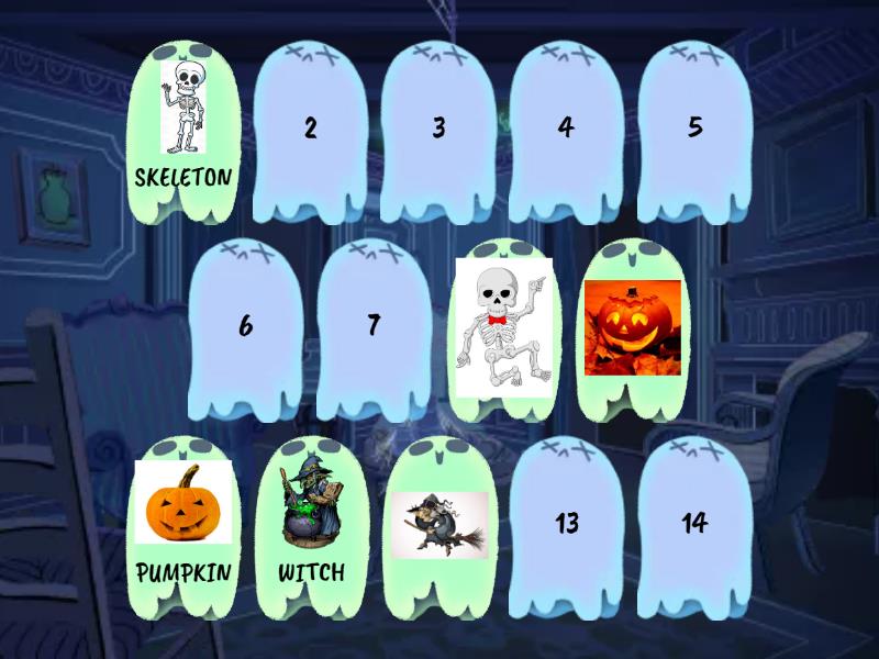 ¡JUEGO DE MEMORIA DE HALLOWEEN! - Parejas