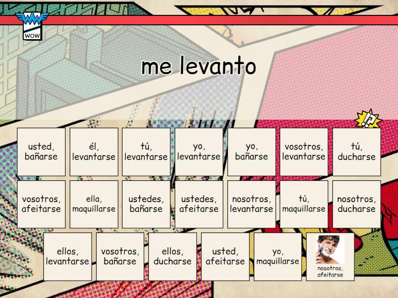 Verbos reflexivos - Cada oveja con su pareja