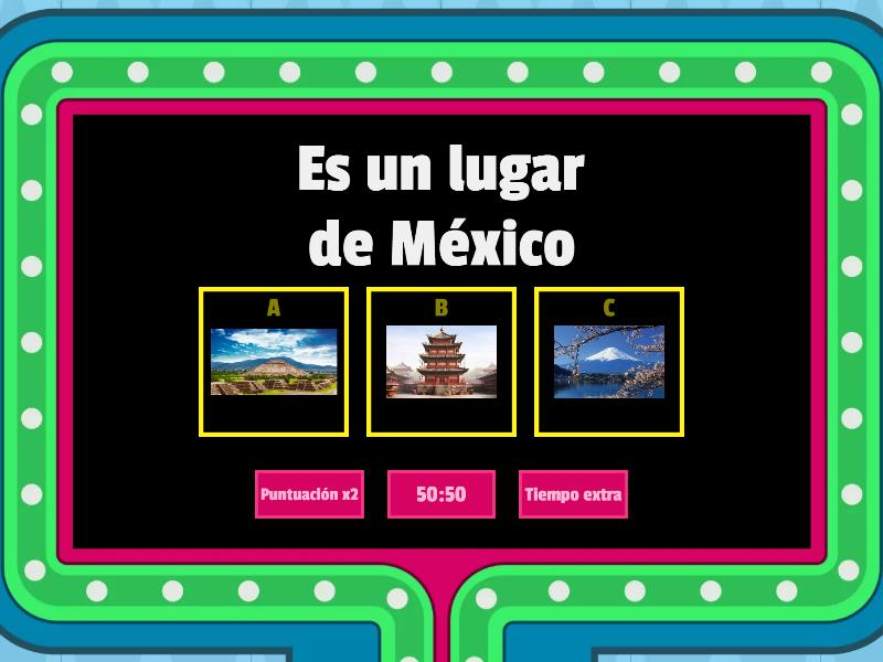 Lugares de México - Gameshow quiz