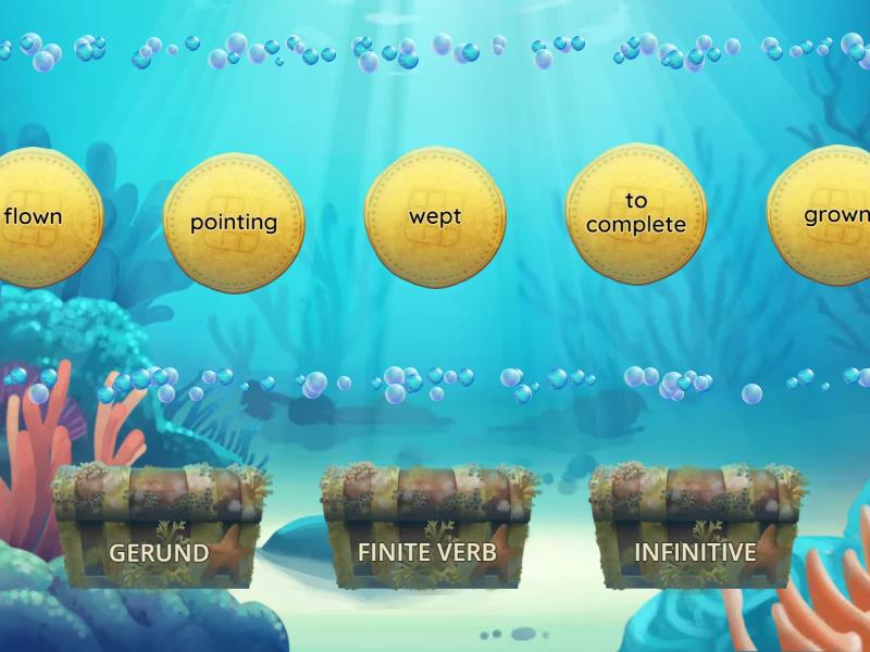 GERUND, INFINITIVE, AND FINITE VERB - Speed sorting