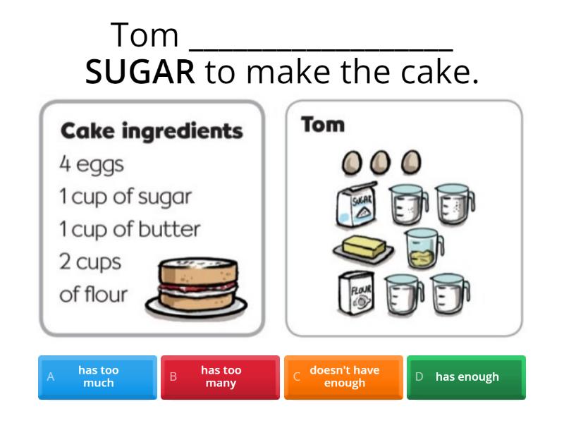 too much/too many/(not)enough (Am. version) - Quiz