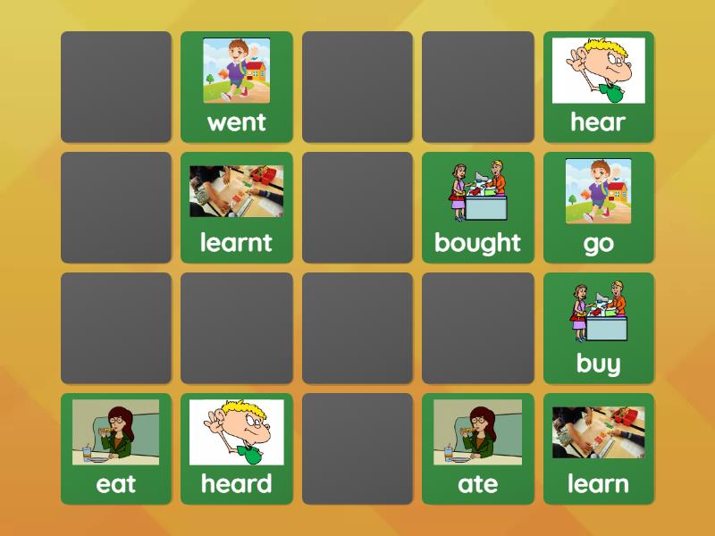 Ff4 U3 Irreg Verbs Matching Pairs