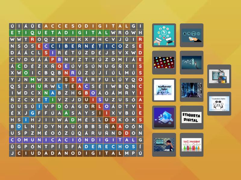 Ciudadania Digital - Sopa de letras