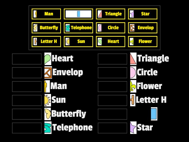 Symmetry: Find the other half of the picture - Match up