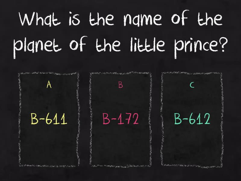 The little prince - Quiz