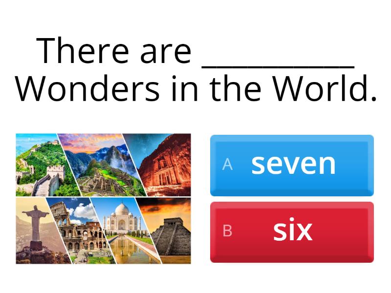 7 wonders of the world - Quiz
