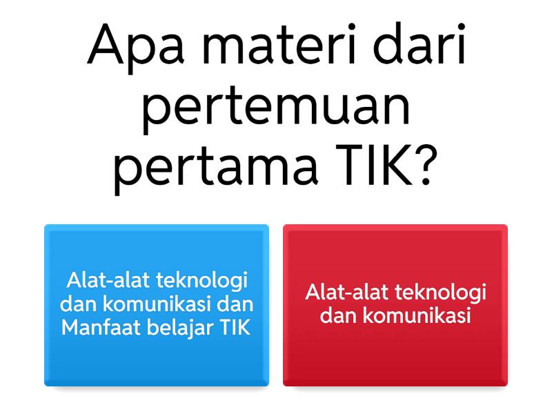 QUIZ TIK - Kuis