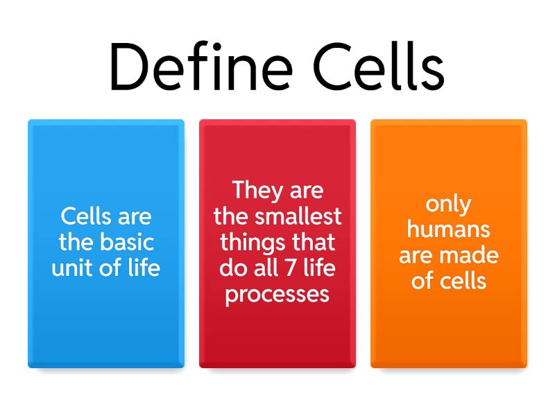 Cells as the basic unit of living things - Quiz