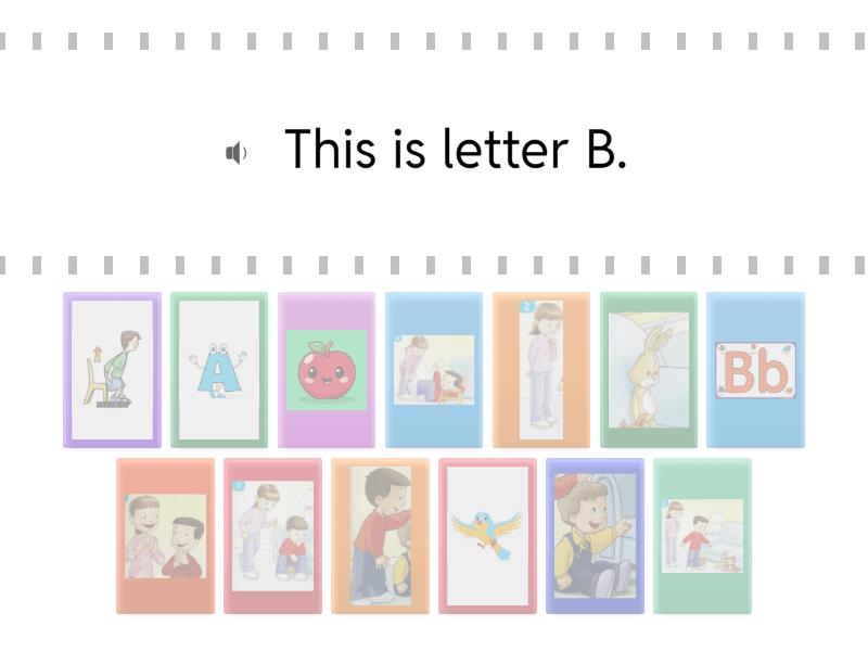 First 1 - Unit 1 Lesson 5. - Find the match