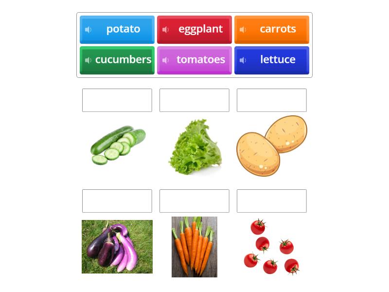 vegetables - Match up