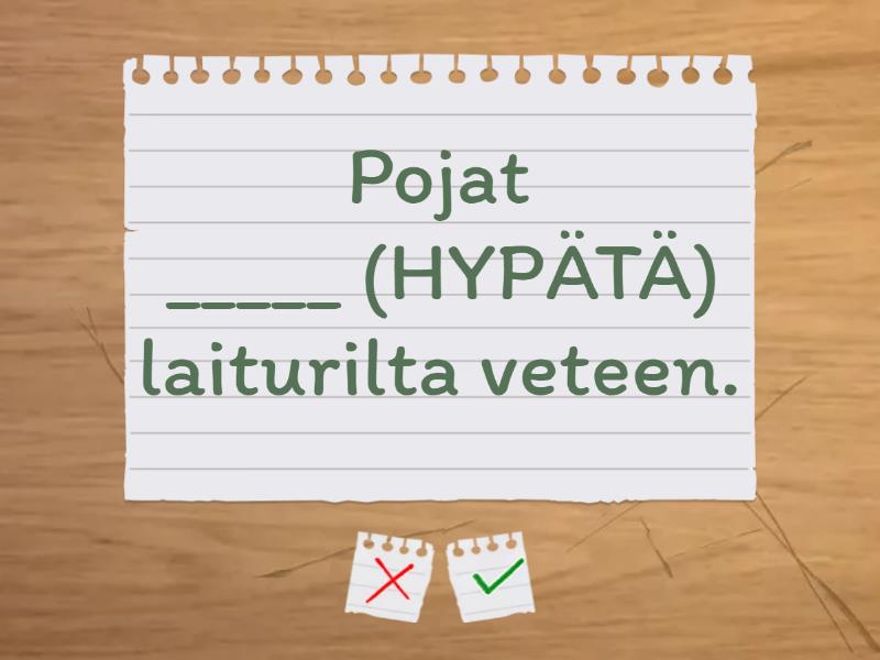 KPT, verbityyppi 3 ja 4 - Flash cards