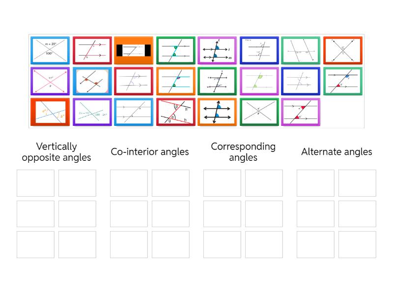 Sorting types of angles - Group sort