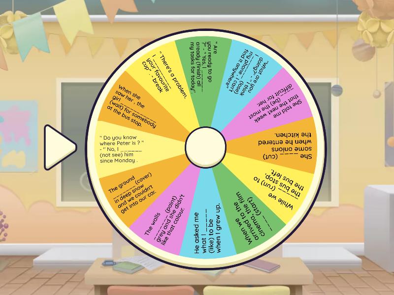 grammar - Spin the wheel