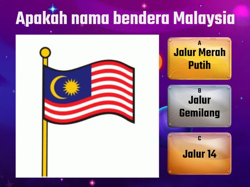 Kenali bendera Malaysia dan bendera negeri - اختبار تنافسي