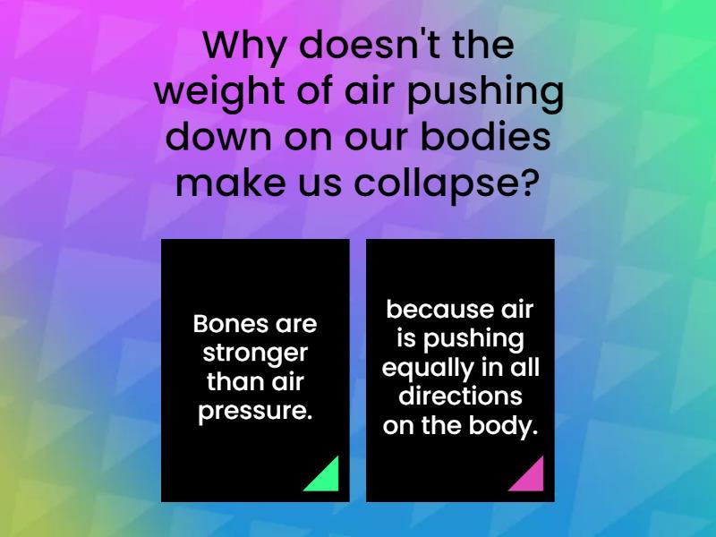Air Pressure and Wind test prep - Quiz
