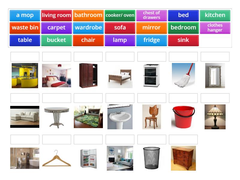 Furniture and household items - Match up