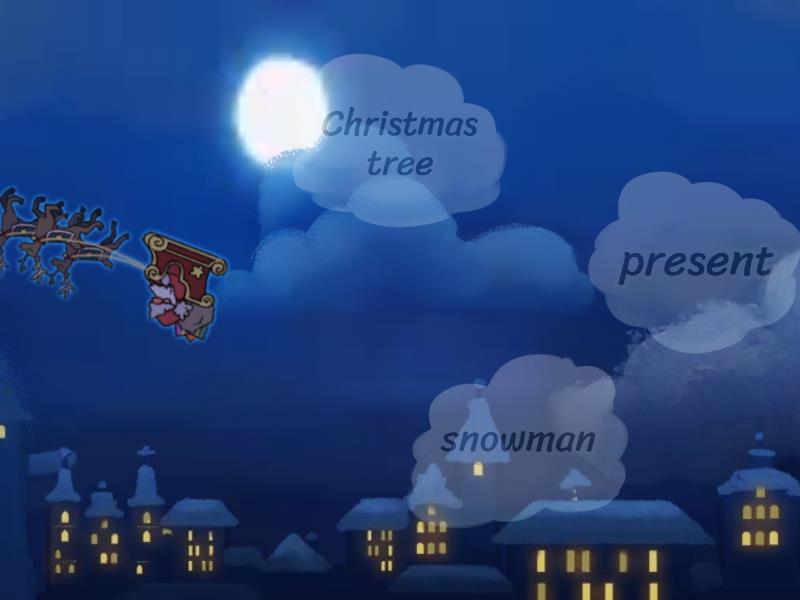 Christmas words advent - Airplane