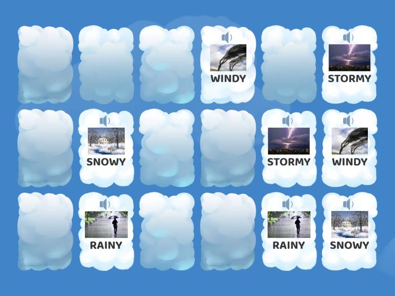 game about weather - Memory