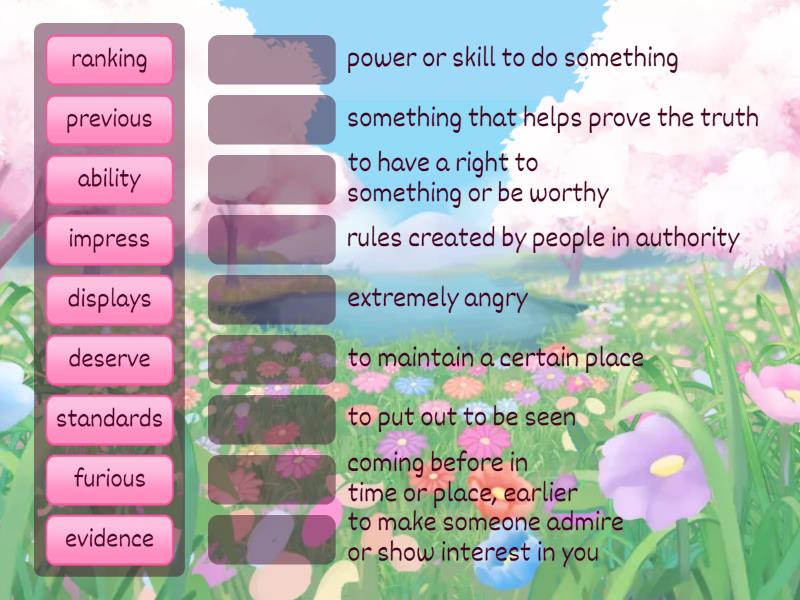 Bridges Unit 4 - Match up