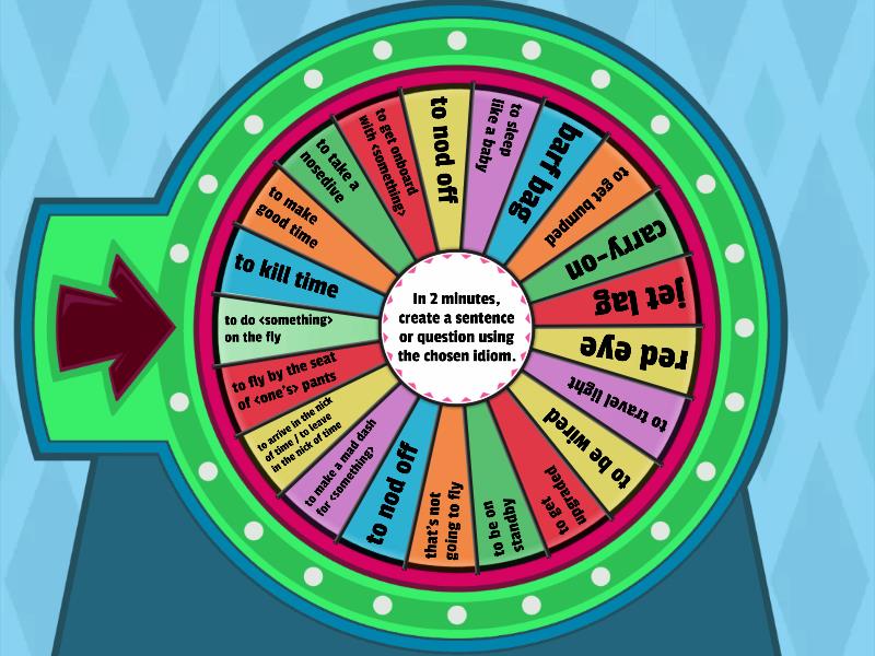Lesson 5: Wheel of Idioms - Spin the wheel