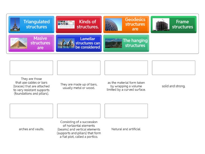 STRUCTURES. - Match up