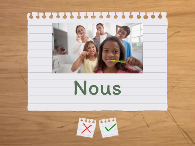 Verbes pronominaux - Flash cards