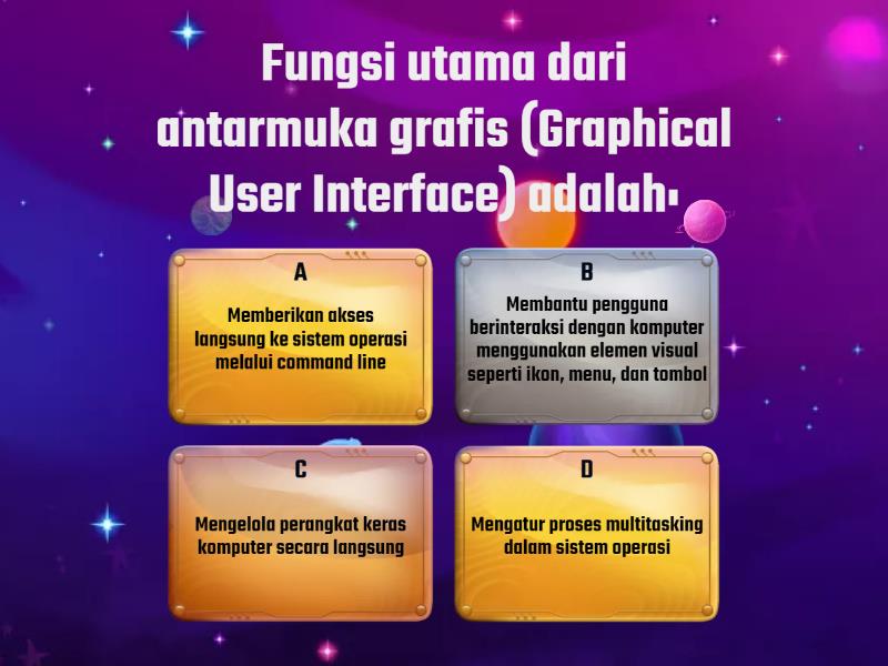 post-test Materi Pengenalan Antarmuka berbasis grafis dan komponennya ...