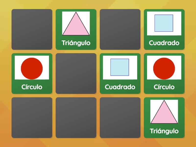 Memorama de figuras geométricas - Matching pairs