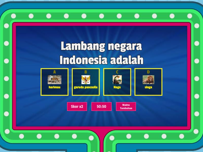 kuis pkn kelas 3 Sd - Gameshow quiz