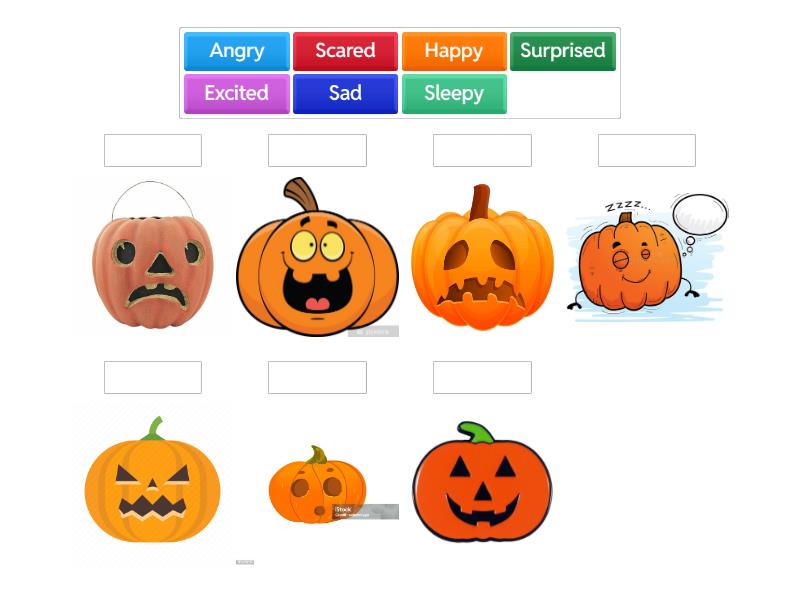 Match the Jack-o-Lantern Emotions - Match up