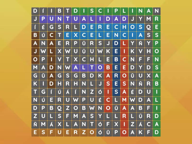 CONOCIENDO MI COLEGIO - 搜字遊戲