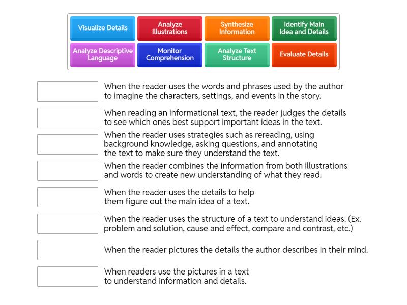 G3 S2C2 Reading Comprehension U1S5-U2S3 - Match up