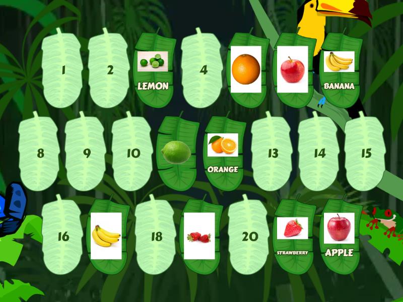 FRUITS - MEMORY GAME - Matching pairs