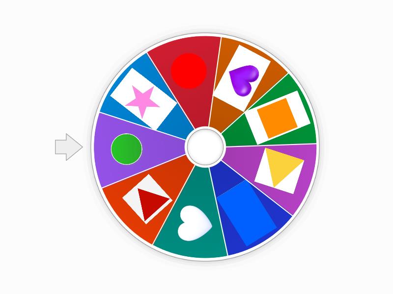 Bingo - Shapes and Colours 2 - Spin the wheel