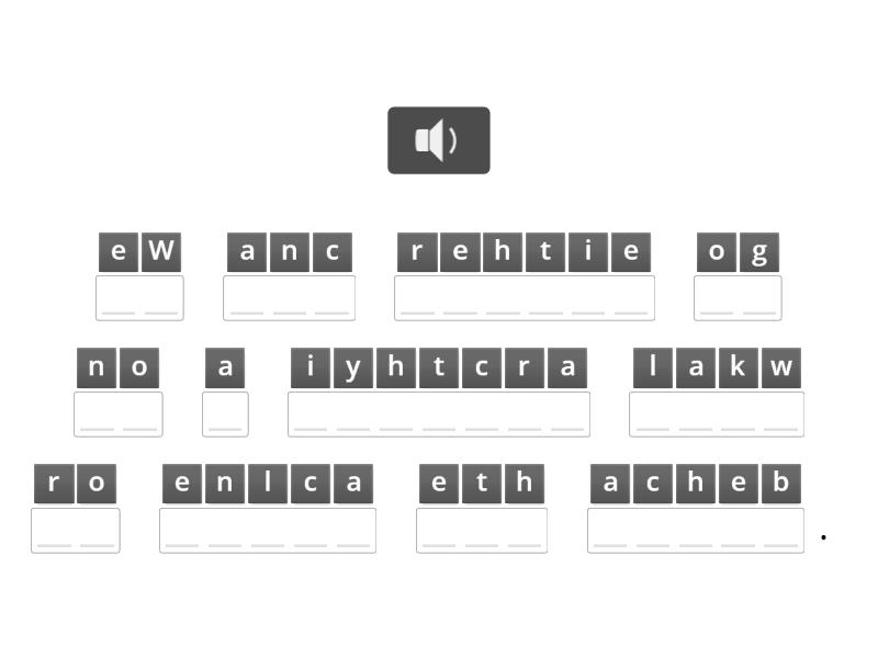 Practice 2 - Dictation 4: Book 6A Unit 4 Making a difference - Anagram