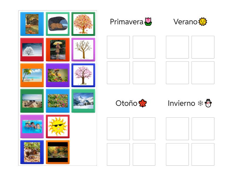 Las 4 Estaciones - Group sort