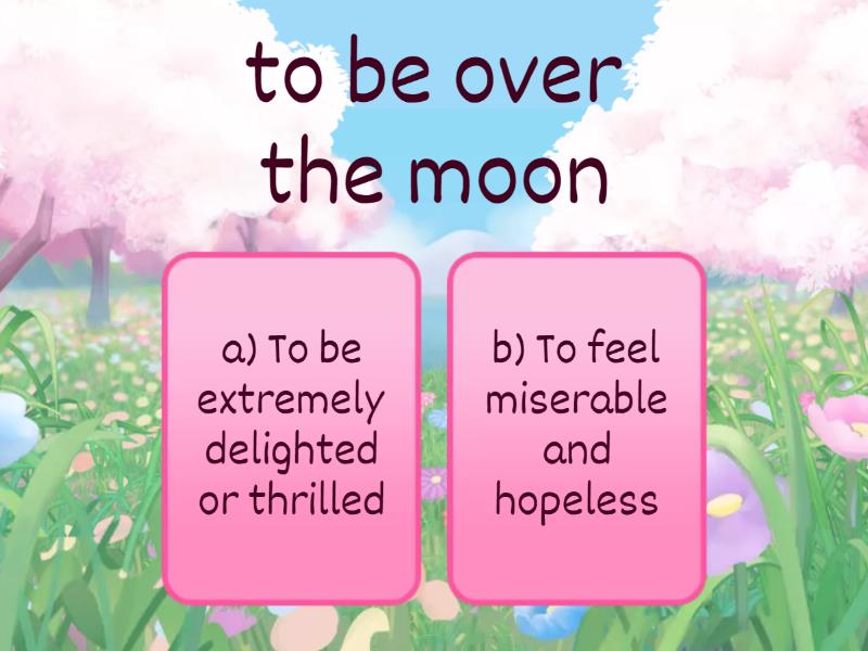 Idioms " Feelings and emotions" - Quiz