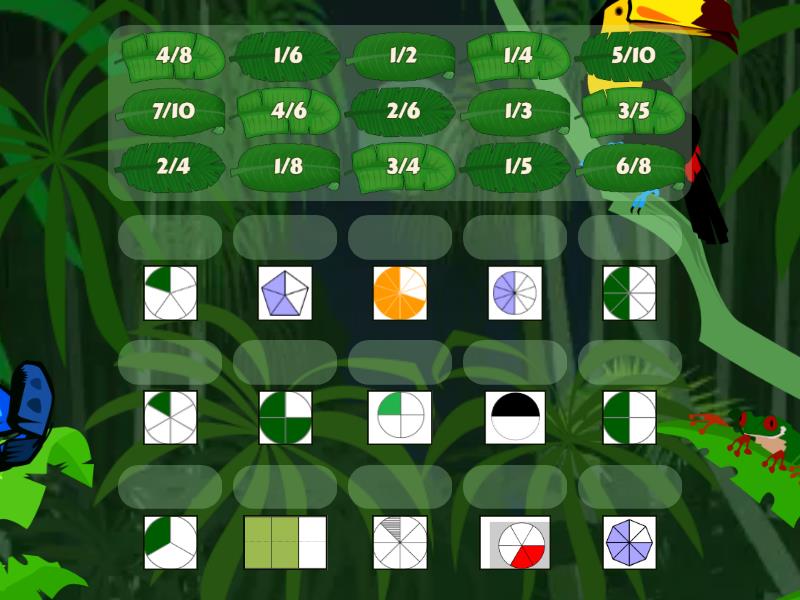 Representing Fractions - Match up
