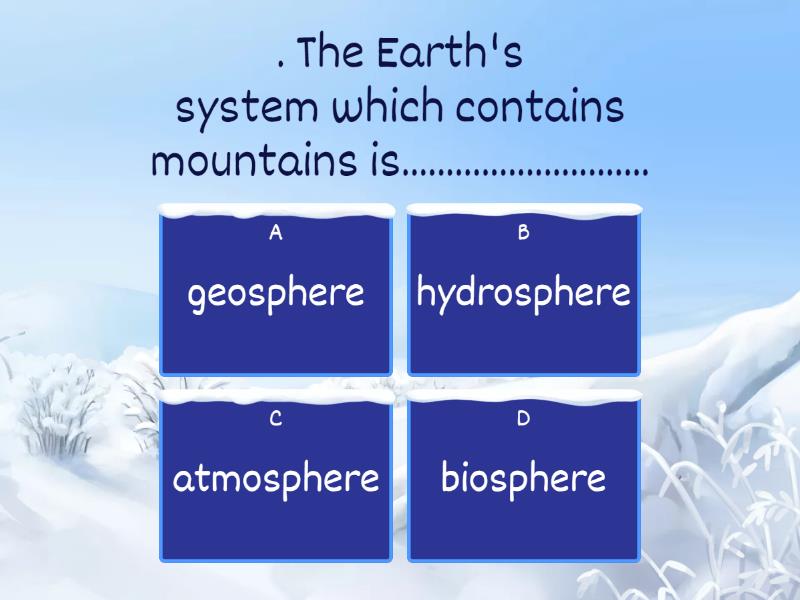 earth spheres grade 5 sec term - Quiz