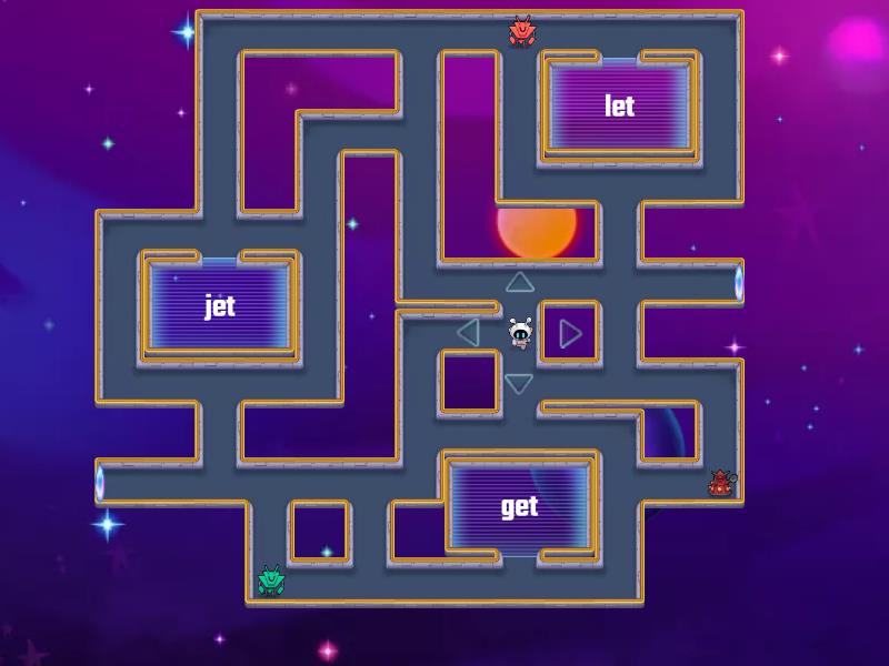 e short vowel - Maze chase