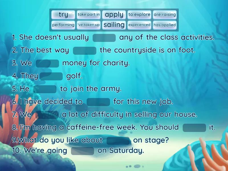 Roadmap Unit 3a Vocabulary - Complete the sentence