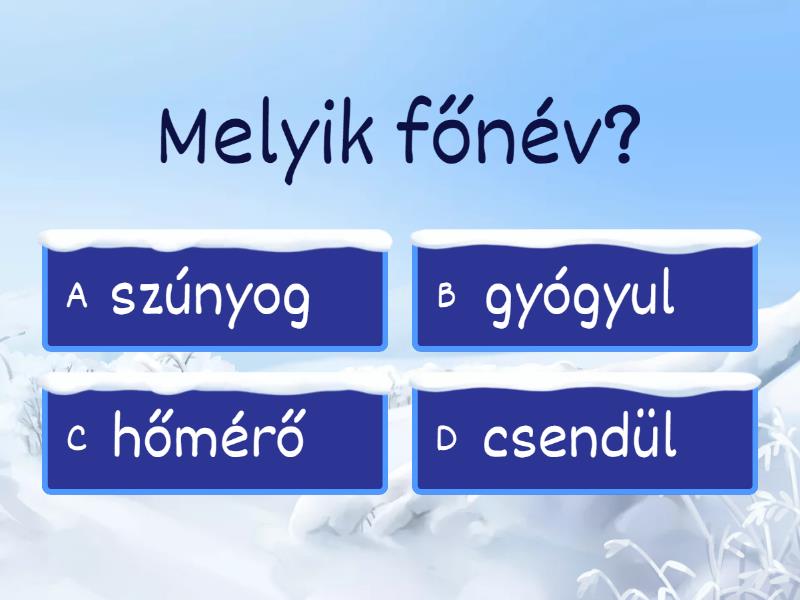 Melyik főnév? - Quiz