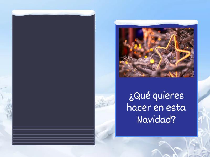 Navidad conversación - Speaking cards